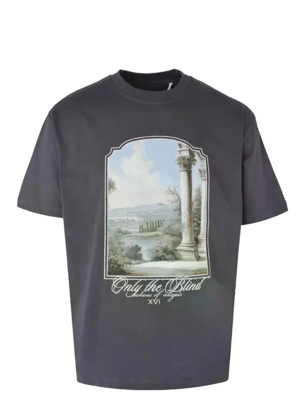 ONLY THE BLIND Cotton T-shirt - Grey