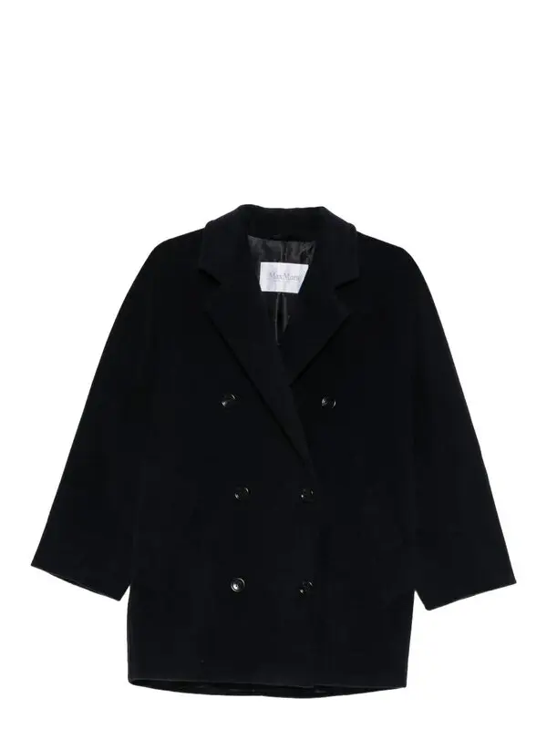Max Mara Double-breasted Coat - Blue