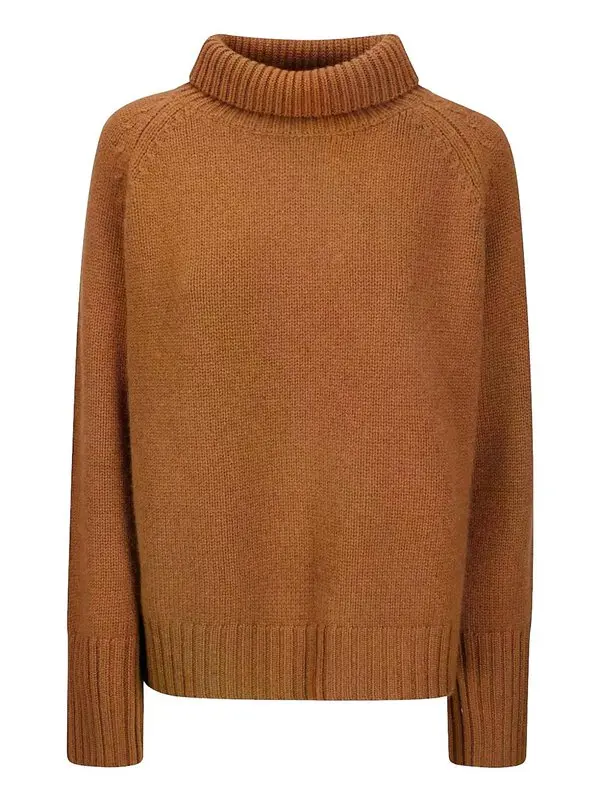 BE YOU Turtleneck Sweater - Brown