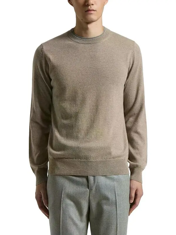 Peserico Round-neck Sweater - Neutrals