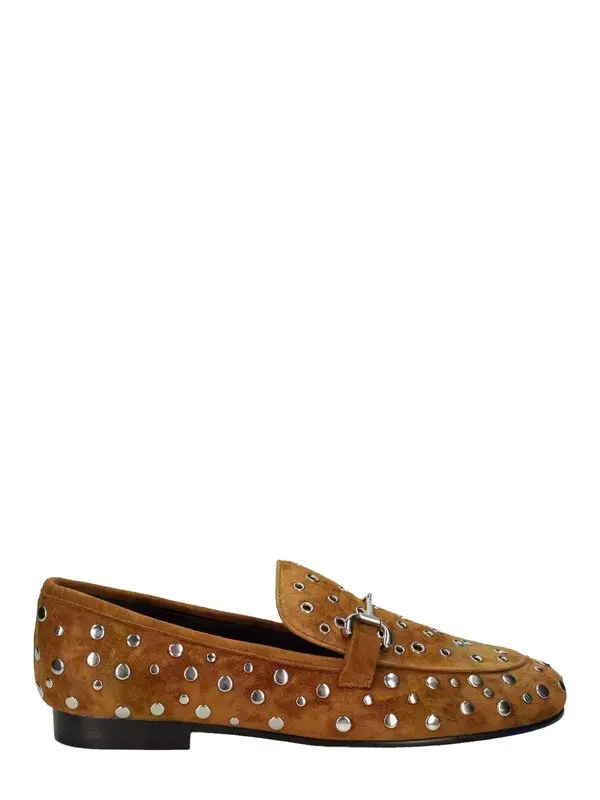 BIBI LOU Zagreb Studded Loafers - Brown