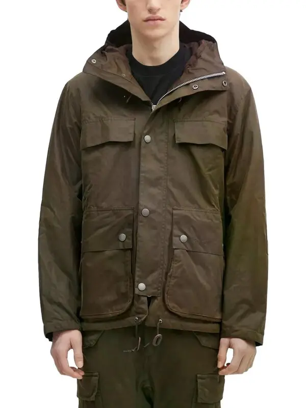 Barbour Hooded Pocket Jacket - Brown
