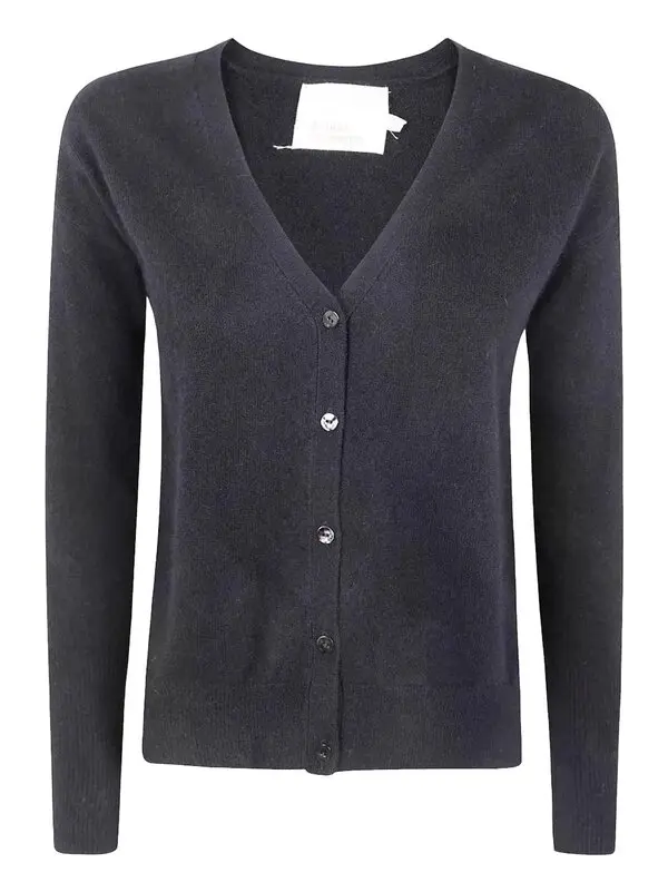 ABSOLUT CASHMERE Button V-neck Cardigan - Black