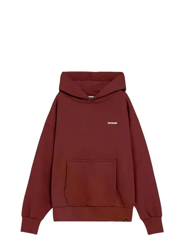 BARROW Hooded Sweatshirt With Pocket - Red