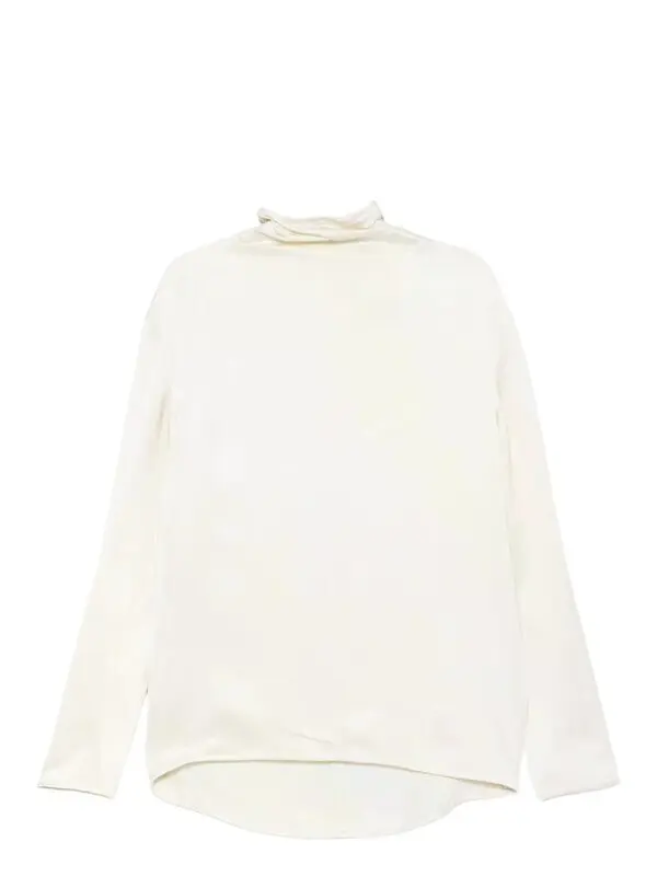TOTEME High-neck Blouse - Neutrals