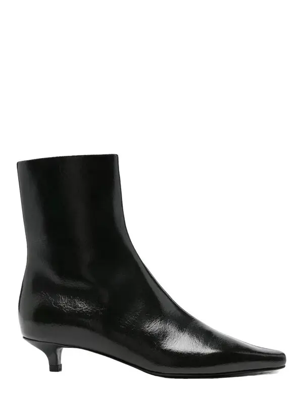 TOTEME Pointed-toe Ankle Boots - Black