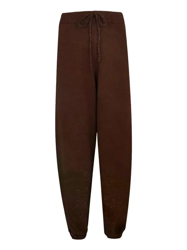 Fabiana Filippi Drawstring Track Pants - Brown
