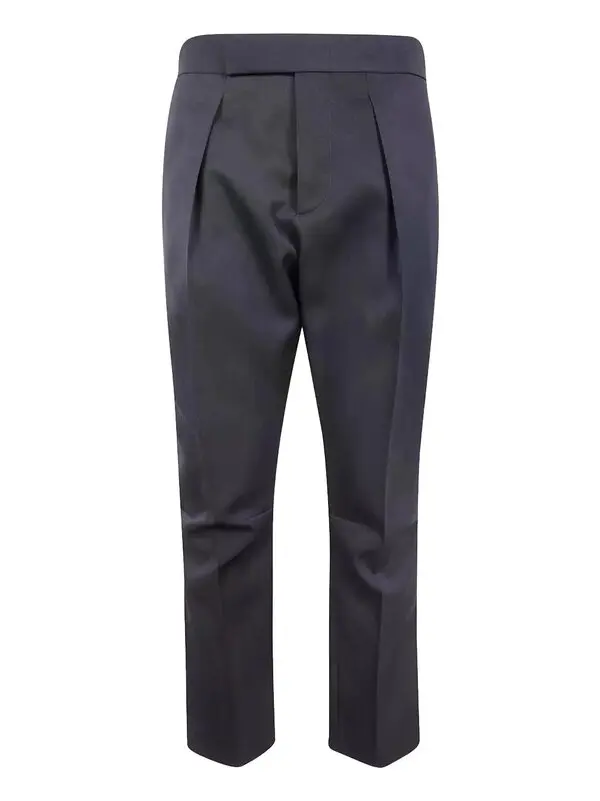 SAPIO Button Gabardine Trousers - Black