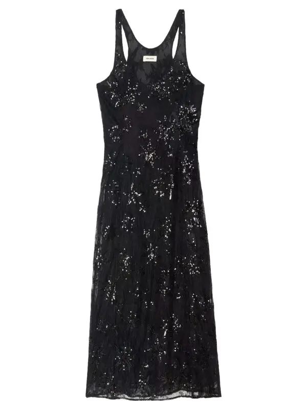 Zadig&Voltaire Rarysa Lace Sequin Dress - Black