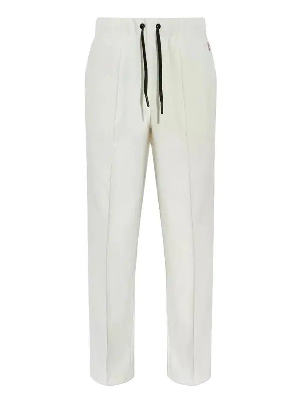 Moncler Drawstring Logo Track Pants - White
