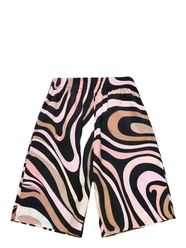 Emilio Pucci Marmo Elasticated Basketball Shorts - Black