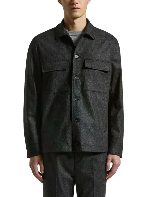 Peserico Pocket Button Jacket - Grey