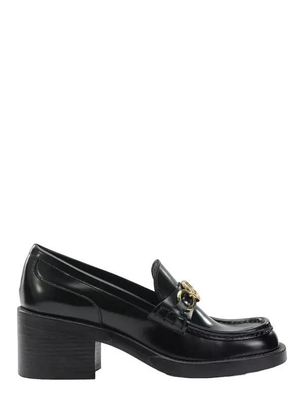 Chloé Medallion Heeled Loafers - Black