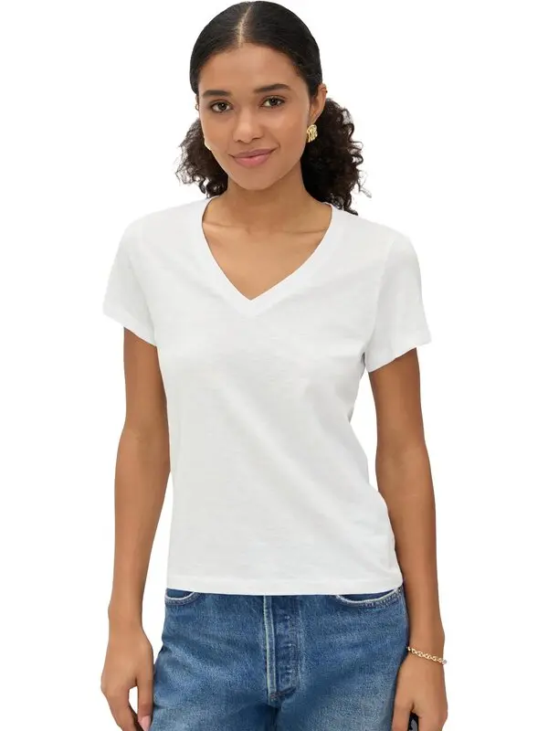 Madewell Relaxed V-neck Tee - White