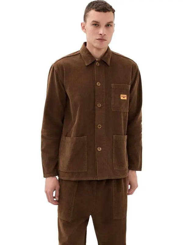 SERVICE WORKS Corduroy Chore Shirt - Bark