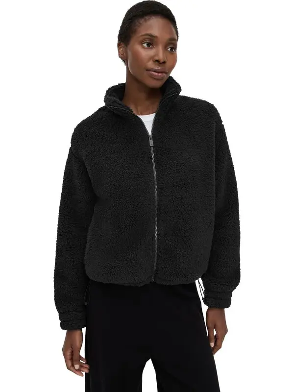 Sweaty Betty Canyon Fleece Zip Up Jacket - Black