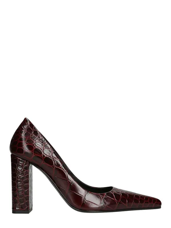 Alaïa Leather Point-toe Pumps 90 - Burgundy