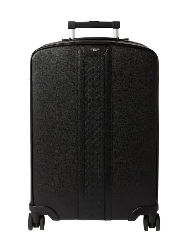 SERAPIAN Calfskin Hard Carry-on Suitcase - Black