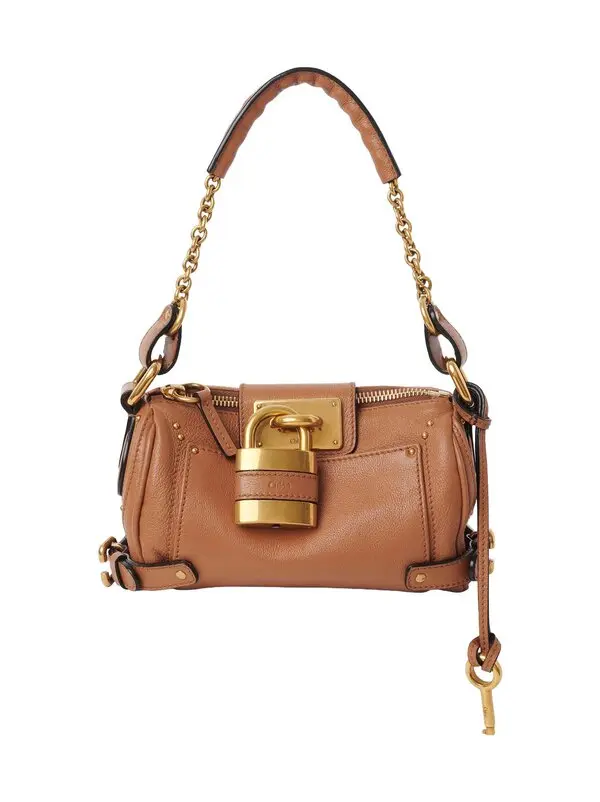 Chloé Small Paddington Leather Bag - Beige