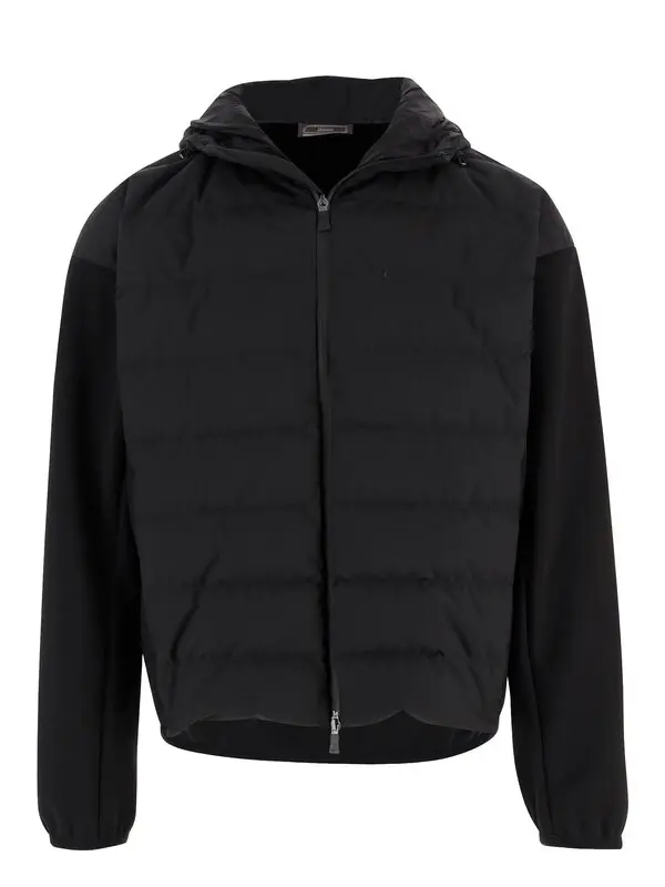 Herno Padded Jacket With Hood - Black