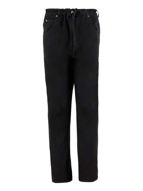 DARKPARK Iris Cotton And Lyocell Trousers - Black