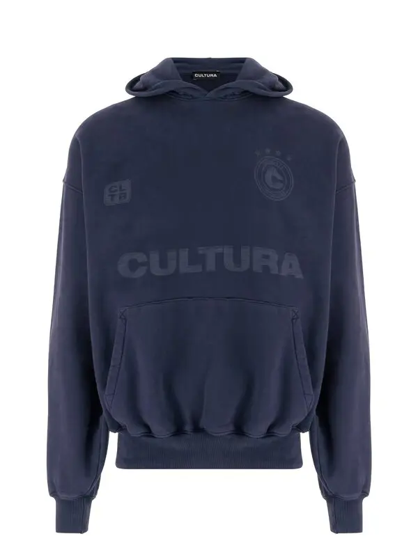 CULTURA Cotton Logo Sweatshirt - Blue