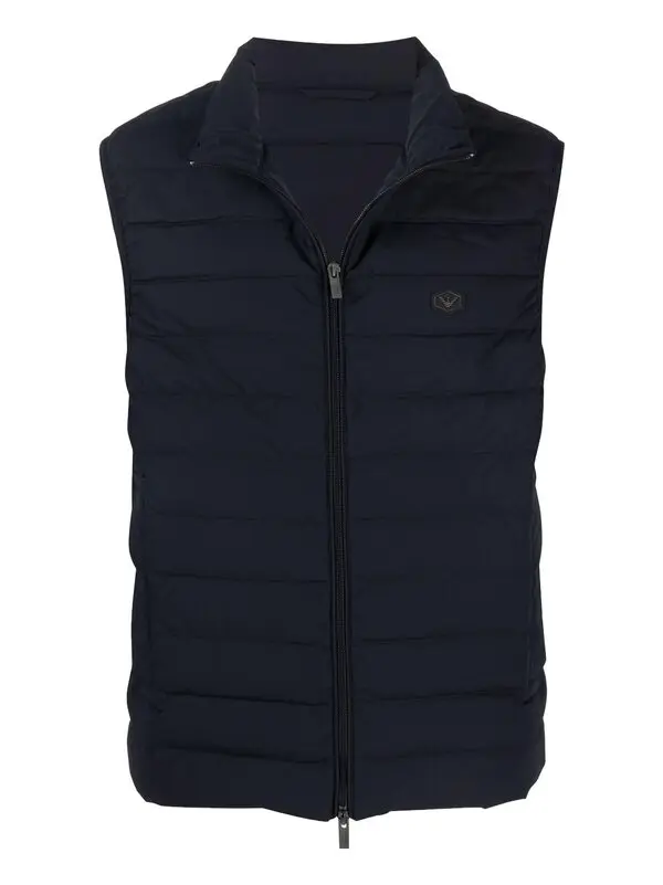 Emporio Armani Nylon Down Vest - Blue