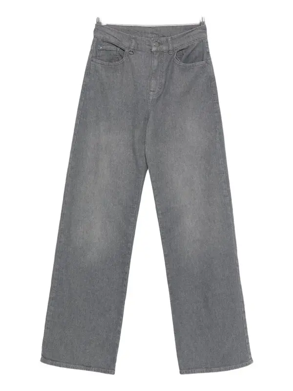 Emporio Armani Medium Waist Denim Jeans - Grey