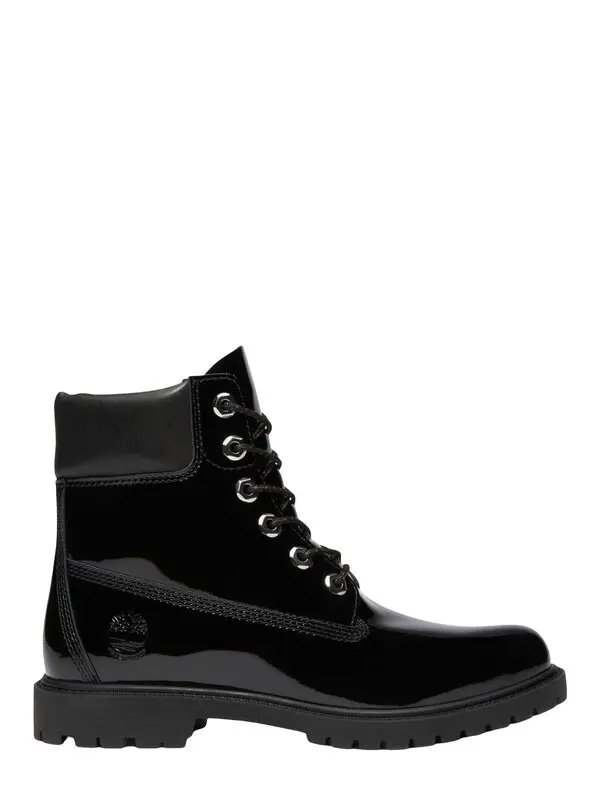 Timberland Glossy Leather Boots - Black