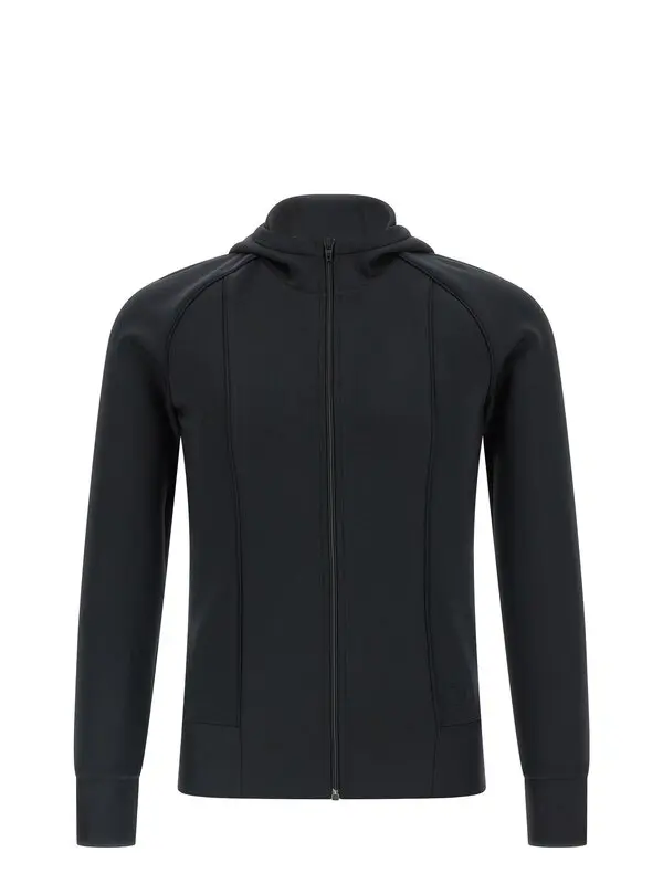 Valentino Garavani Vlogo Signature 3d Technical Jersey Hoodie - Black
