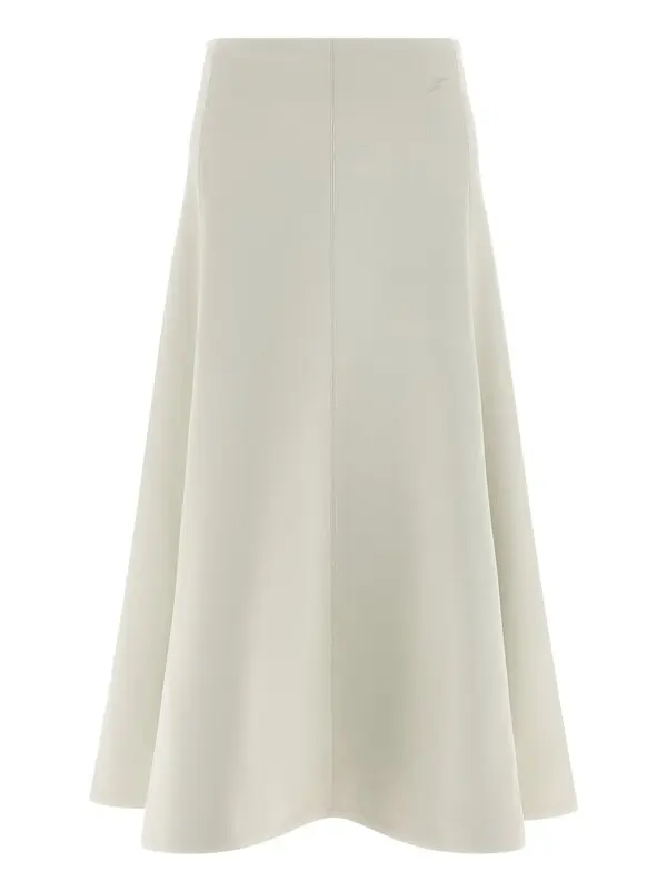 Jacquemus La Jupe Triangle Midi Skirt - White