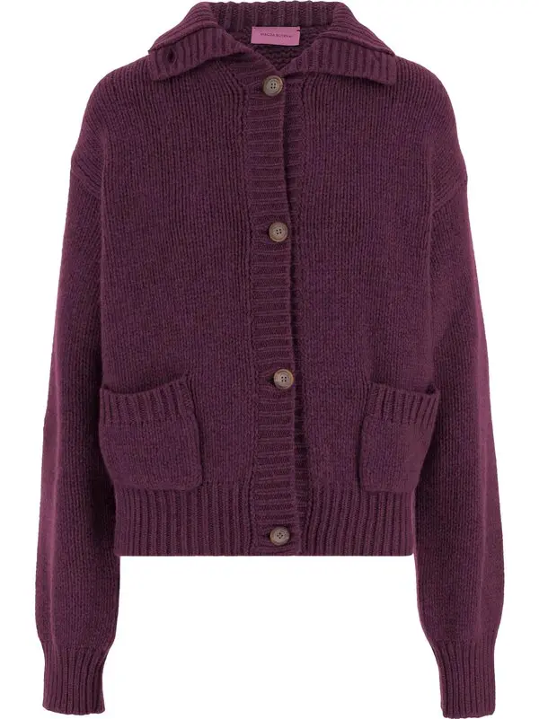 Magda Butrym Cashmere Cardigan - Bordeaux