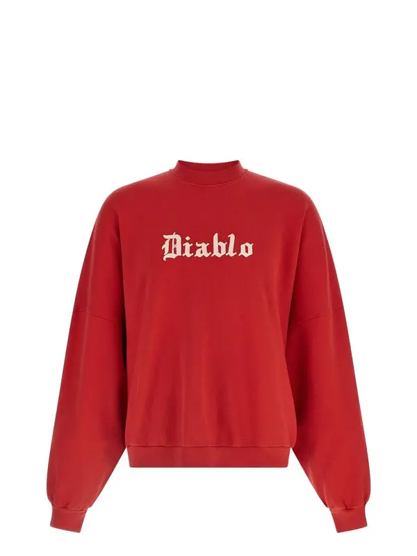 WILLY CHAVARRIA Diablo Hooligan Sweatshirt - Red