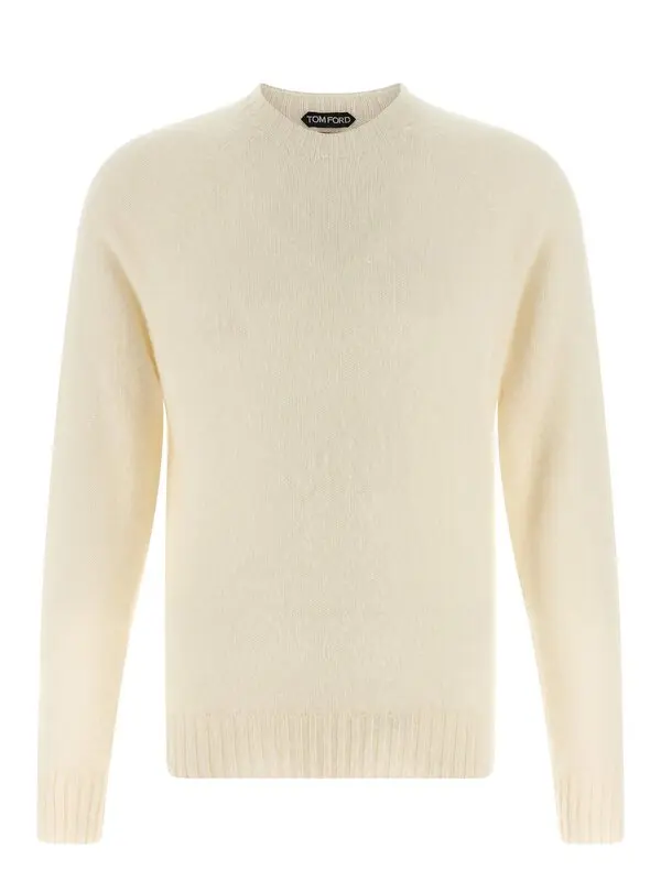 TOM FORD Cashmere Crew Neck Sweater - White