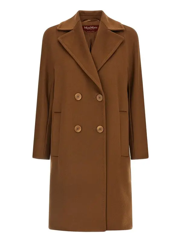 Max Mara Agenda Virgin Wool Coat - Brown