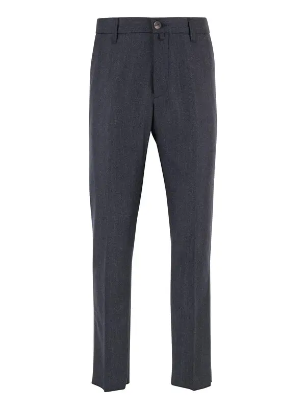 Jacob Cohen Virgin Wool Pants - Blue