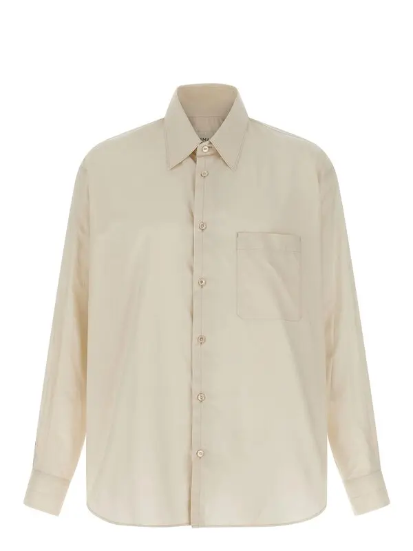 LEMAIRE Cotton Silk Blend Shirt - Beige