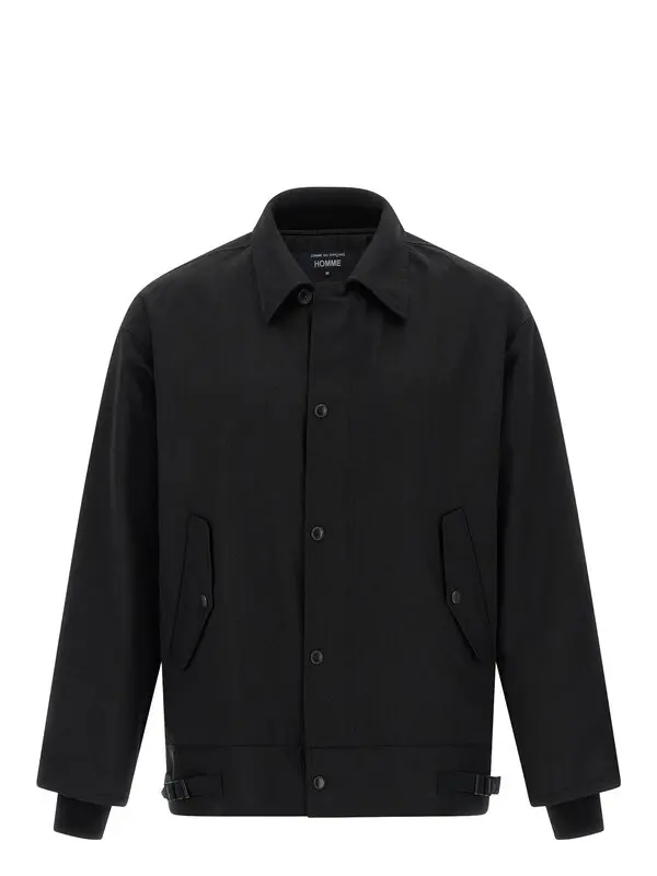 COMME DES GARҪONS HOMME Wool Overshirt - Black