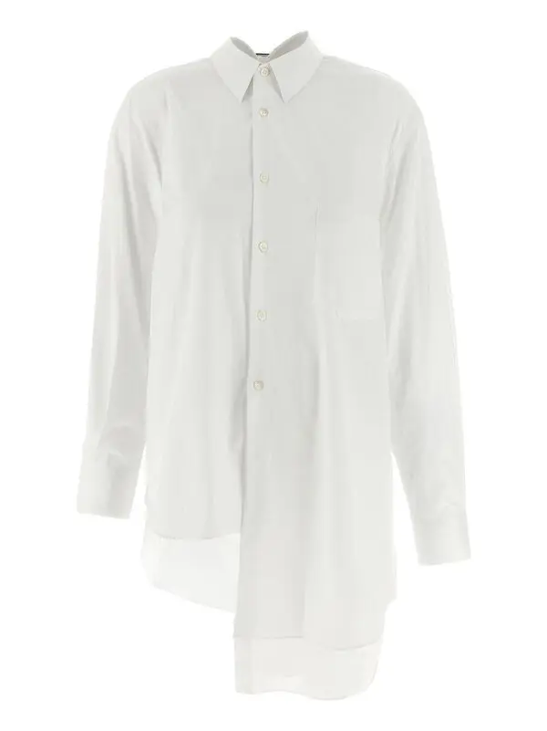 Comme Des Garçons Asymmetric Hem Shirt - White