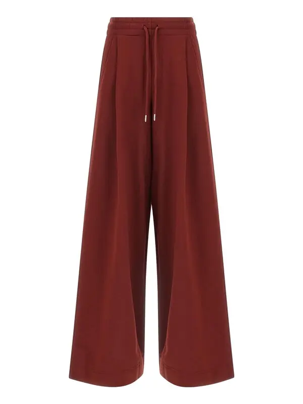 Dries Van Noten Hadium' Brushed Cotton Trousers - Red