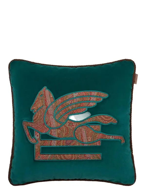 Etro Pegaso Cushion - Green