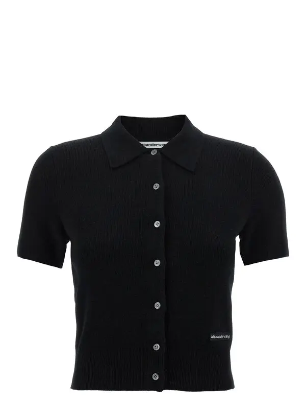 Alexander Wang Polo Cardigan - Black