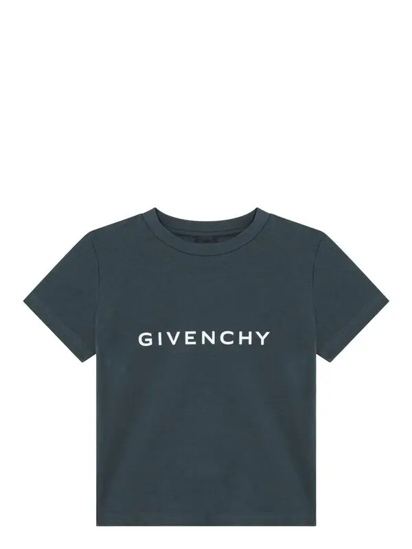 Givenchy Dark T Shirt With Logo - Green