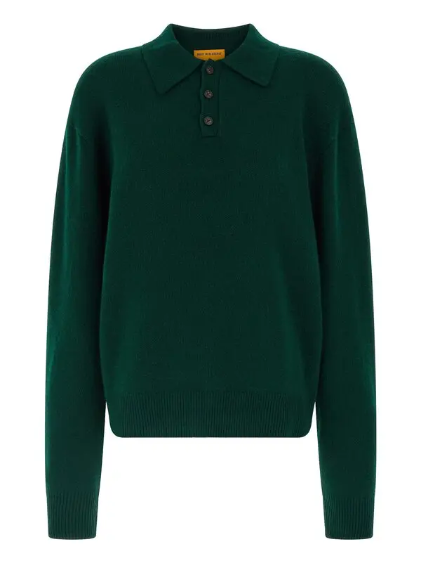 Guest In Residence Allday Cashmere Polo Shirt - Green