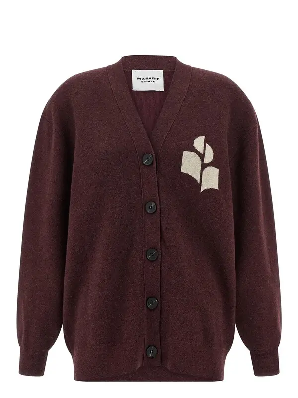 MARANT ETOILE Norton Cardigan - Bordeaux