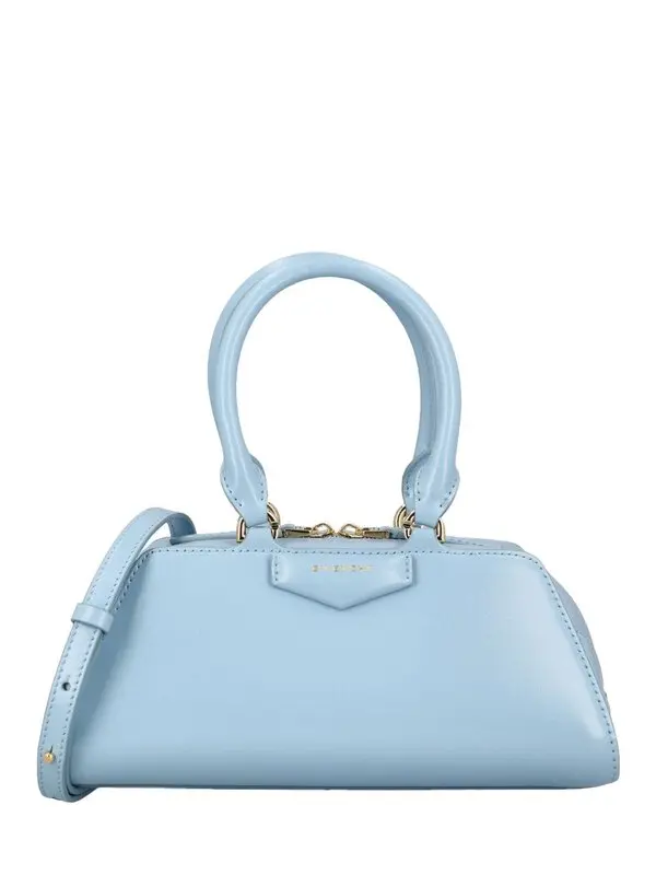 Givenchy Antigona East West Mini Leather Handbag - Clear Blue