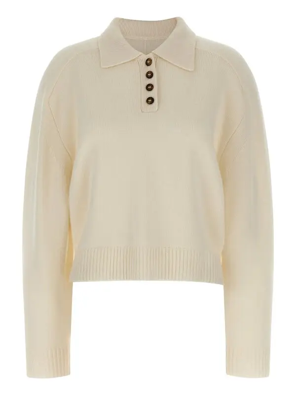 Loulou De Saison Homere' Cashmere Sweater - White