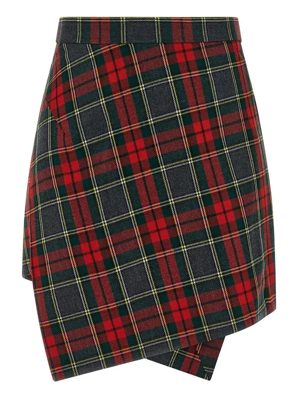 VIVIENNE WESTWOOD Mini Infinity Tartan Skirt - Multicolor