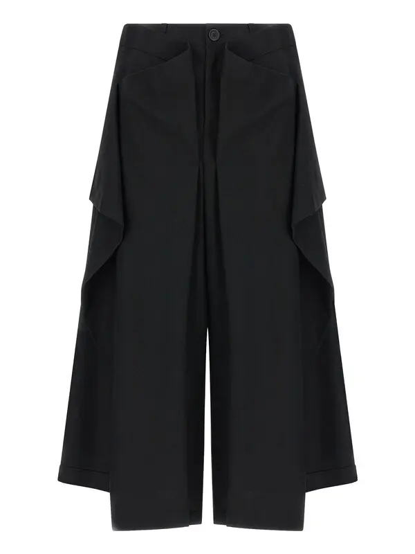 Issey Miyake Uni-form Wool Trousers - Black