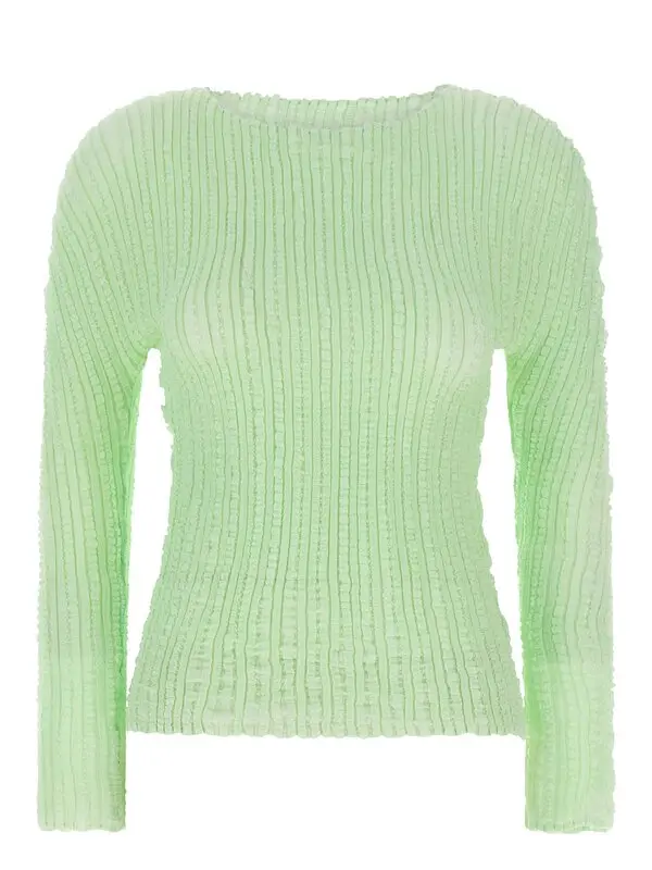 Issey Miyake Jellyfish Pleats Sweater - Green